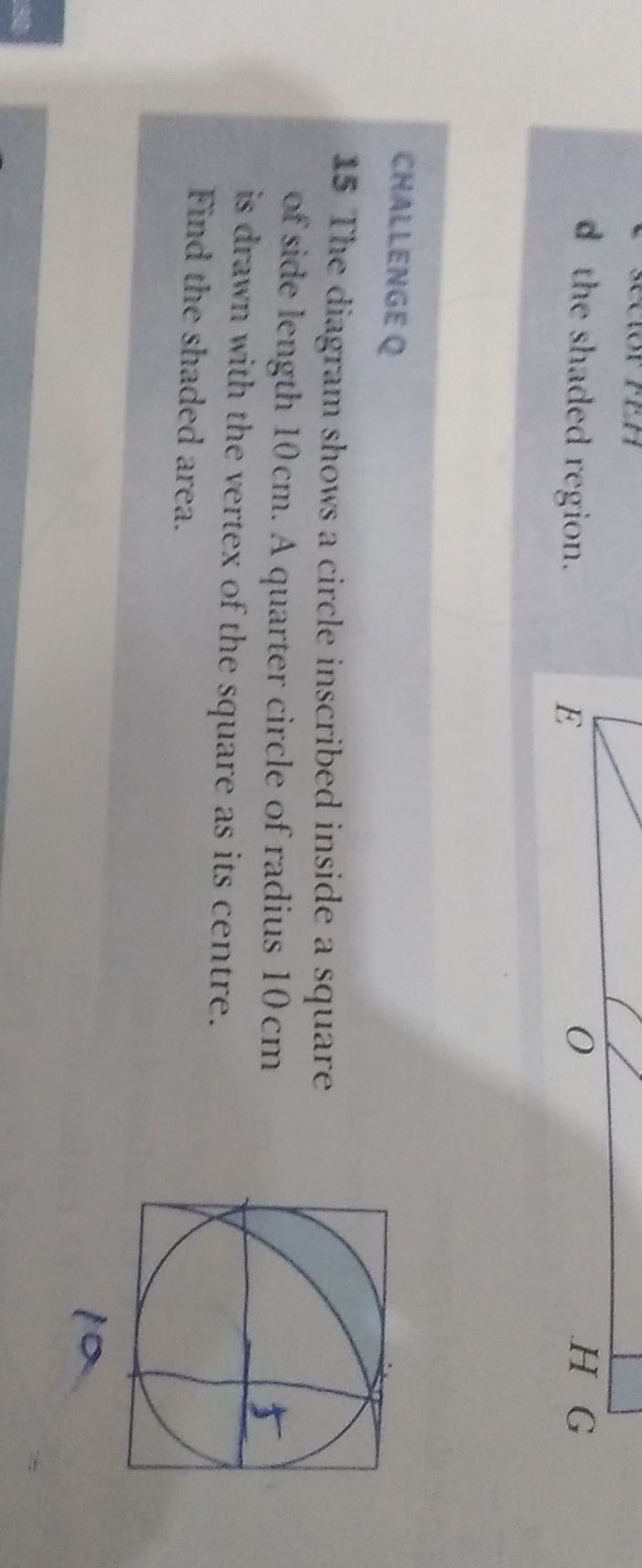 15 The diagram shows a circle inscribed | StudyX