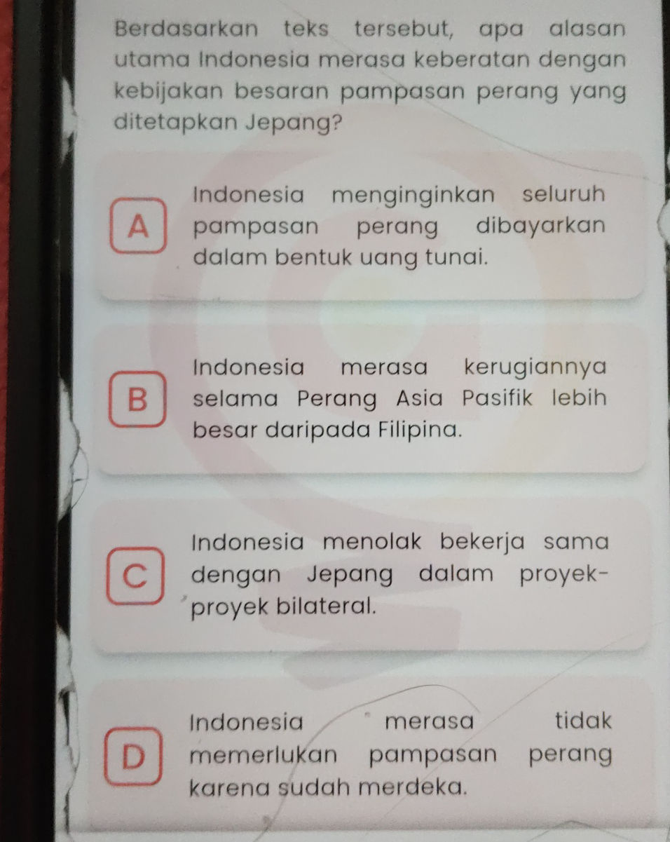 Berdasarkan teks tersebut, apa alasan utama | StudyX
