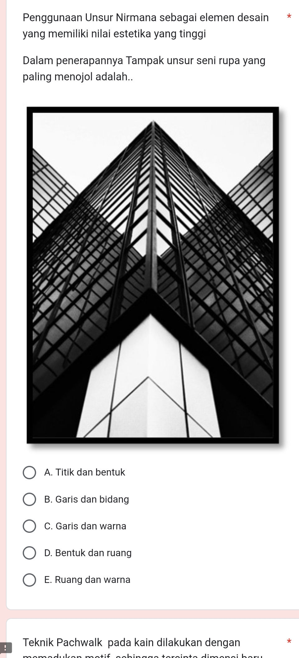 Penggunaan Unsur Nirmana sebagai elemen | StudyX