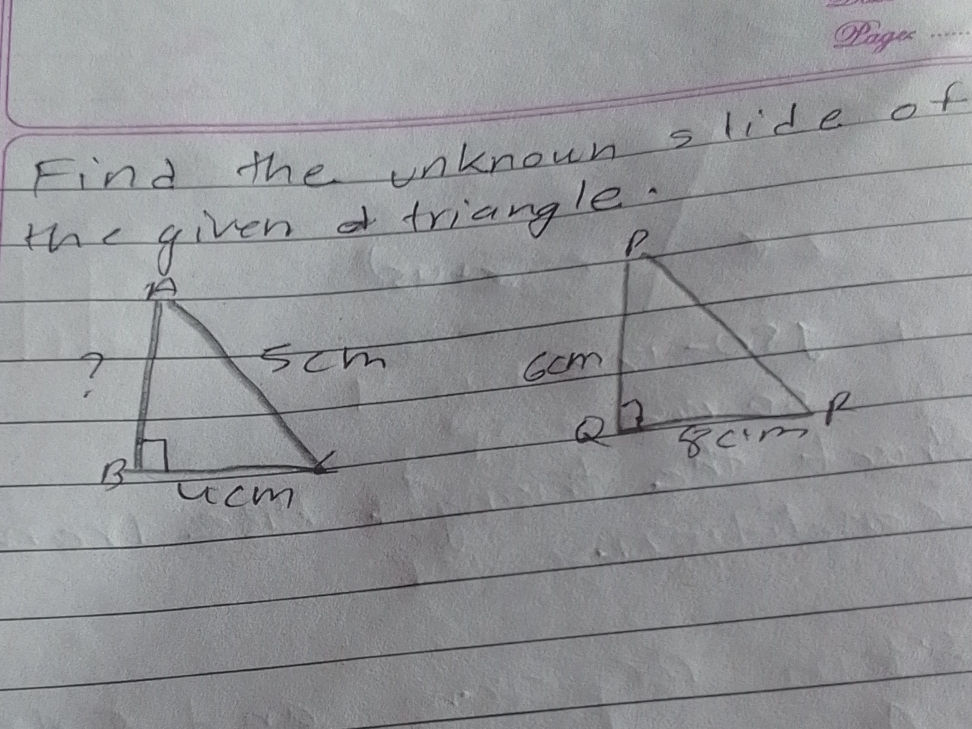 Find the unknown slide of the given | StudyX