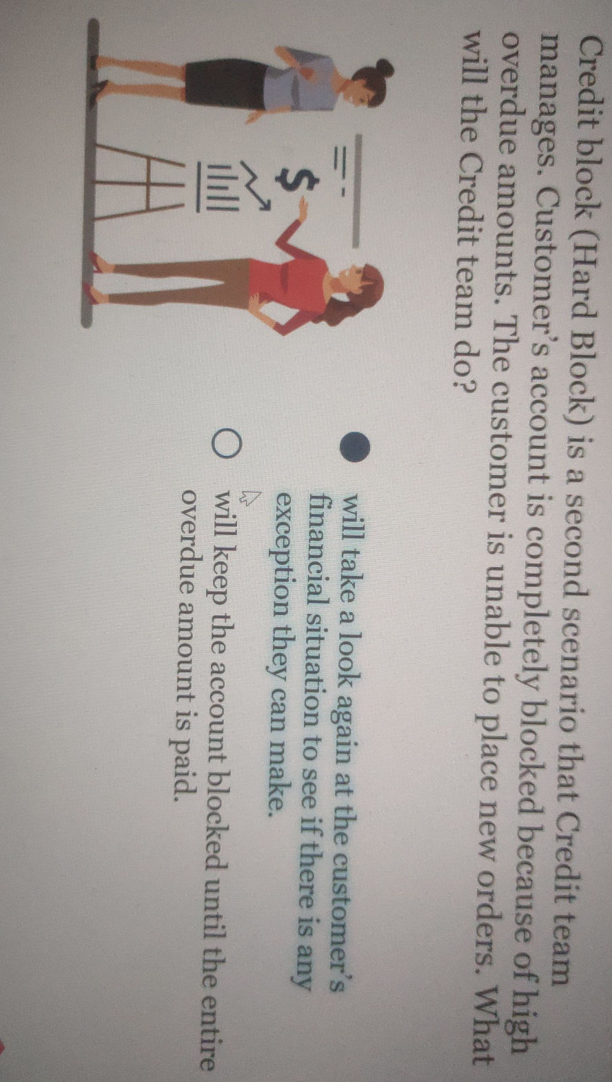 Credit block (Hard Block) is a second | StudyX