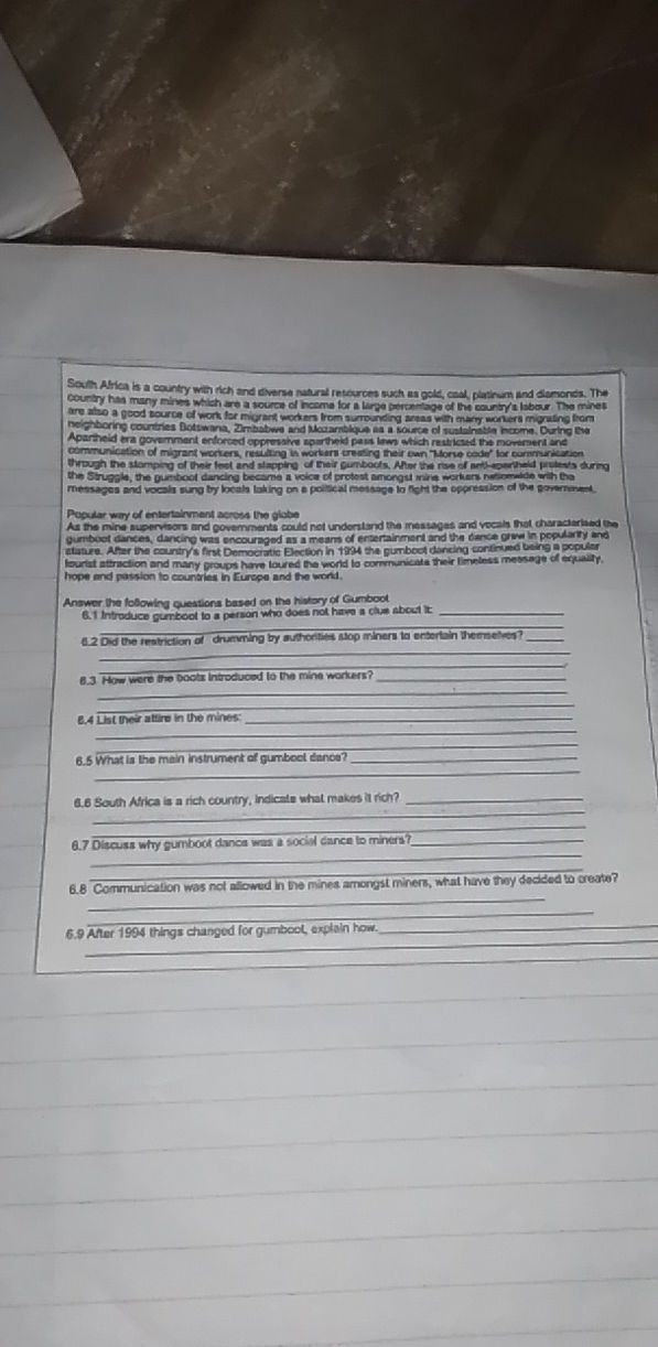 Answer the following questions based on the | StudyX