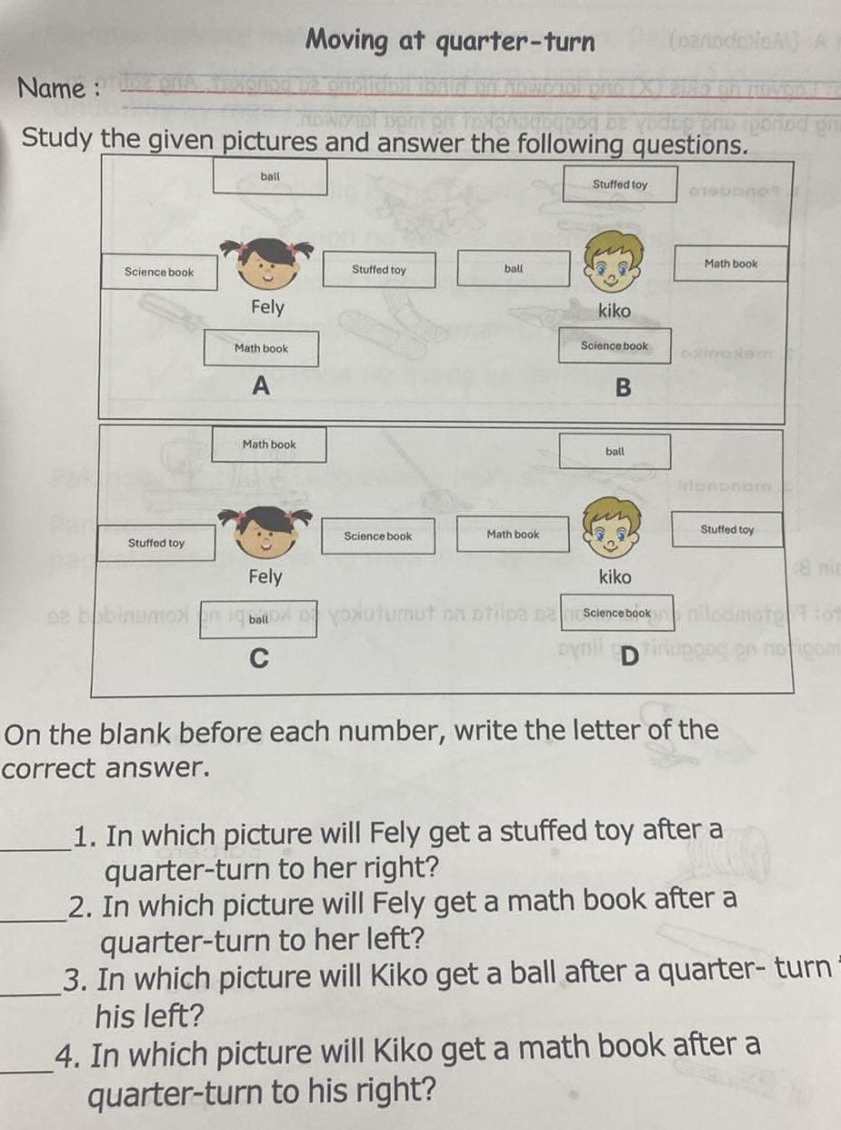 Study the given pictures and answer the | StudyX