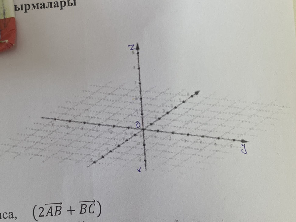 The image shows a 3D coordinate system with | StudyX