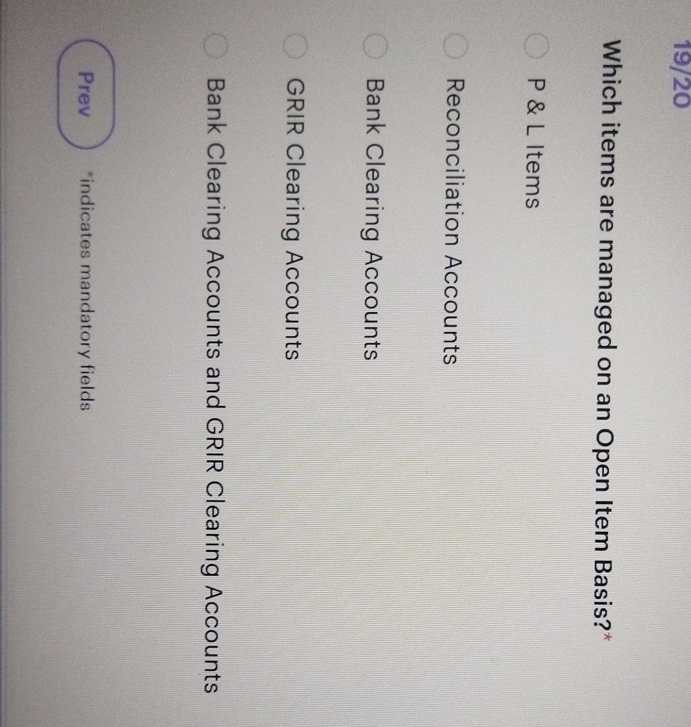 Which items are managed on an Open Item | StudyX