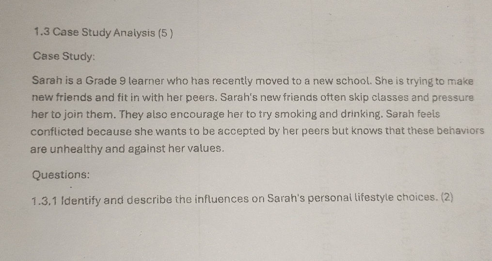 1.3 Case Study Analysis (5) Case Study: | StudyX