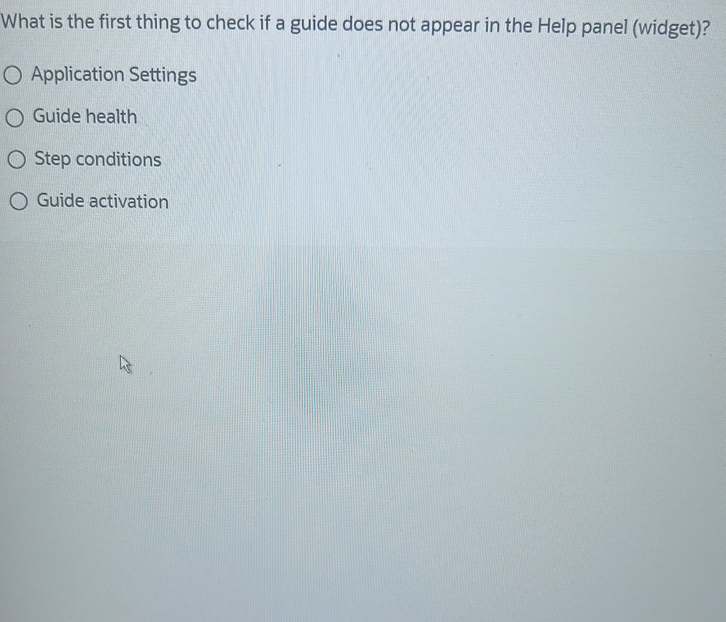 What is the first thing to check if a guide | StudyX