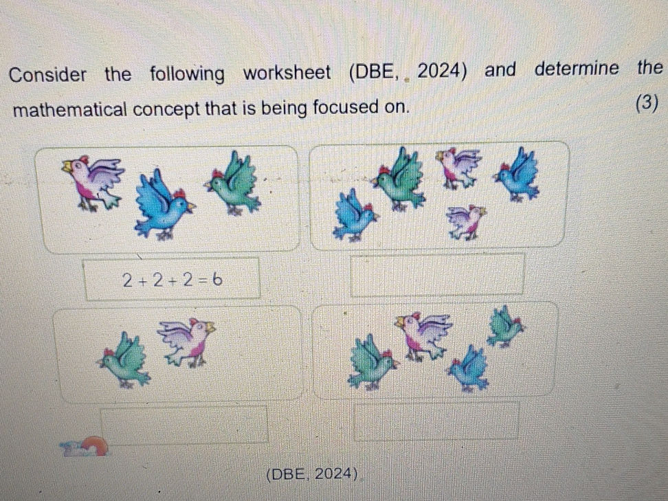 Consider the following worksheet (DBE, 2024) | StudyX