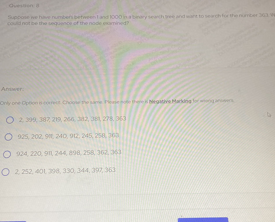 Question: 8 Suppose we have numbers between | StudyX