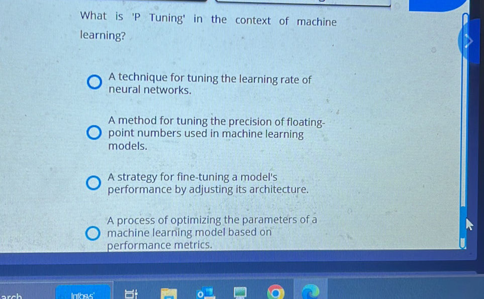 What is 'P Tuning' in the context of machine | StudyX