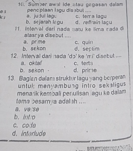 10. Sumber awal ide atau gagasan dalam | StudyX