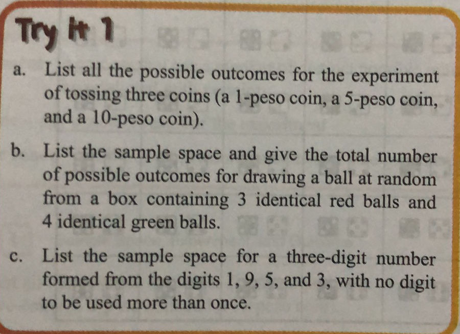 a. List all the possible outcomes for the | StudyX