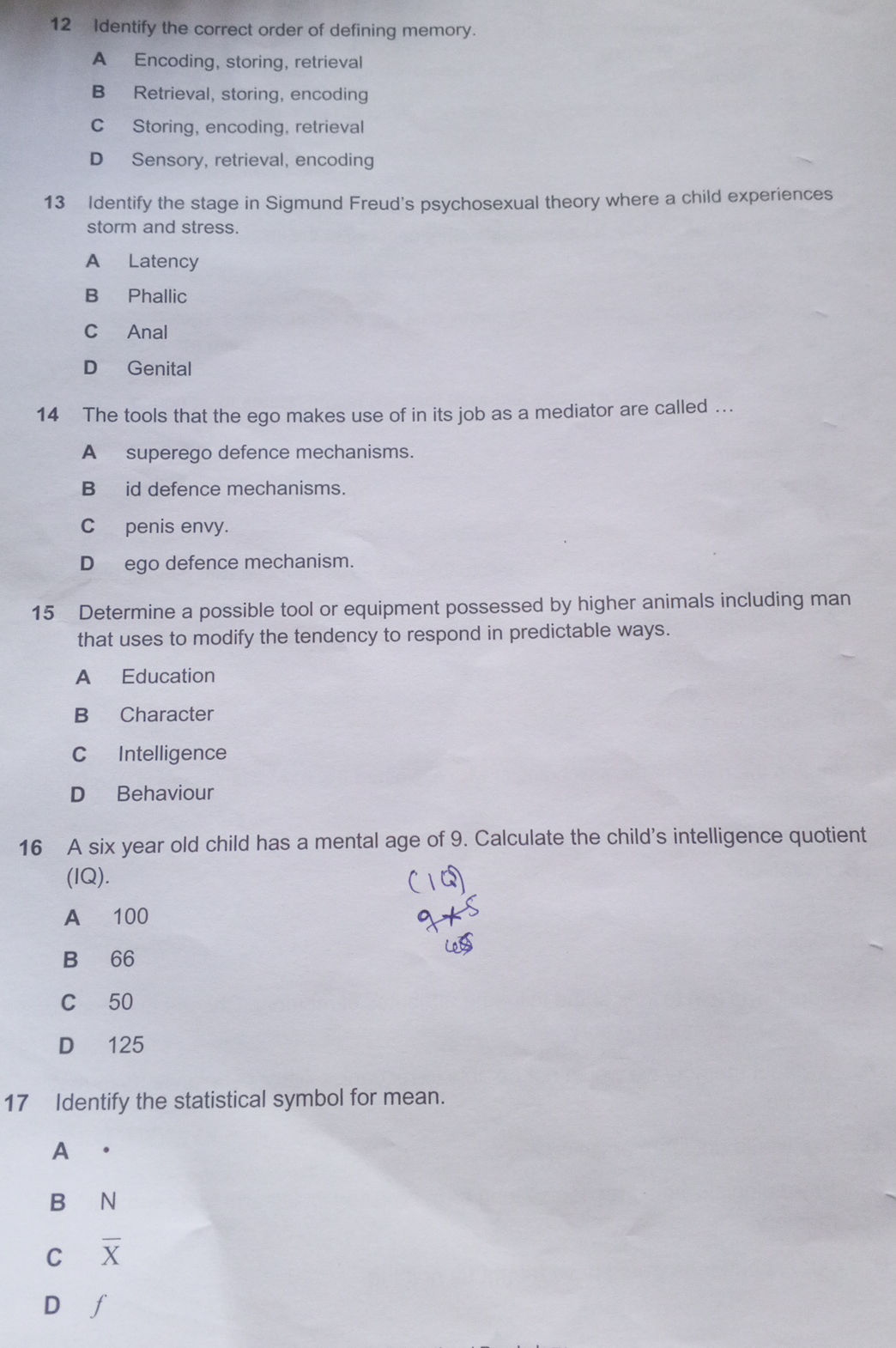 12 Identify the correct order of defining | StudyX