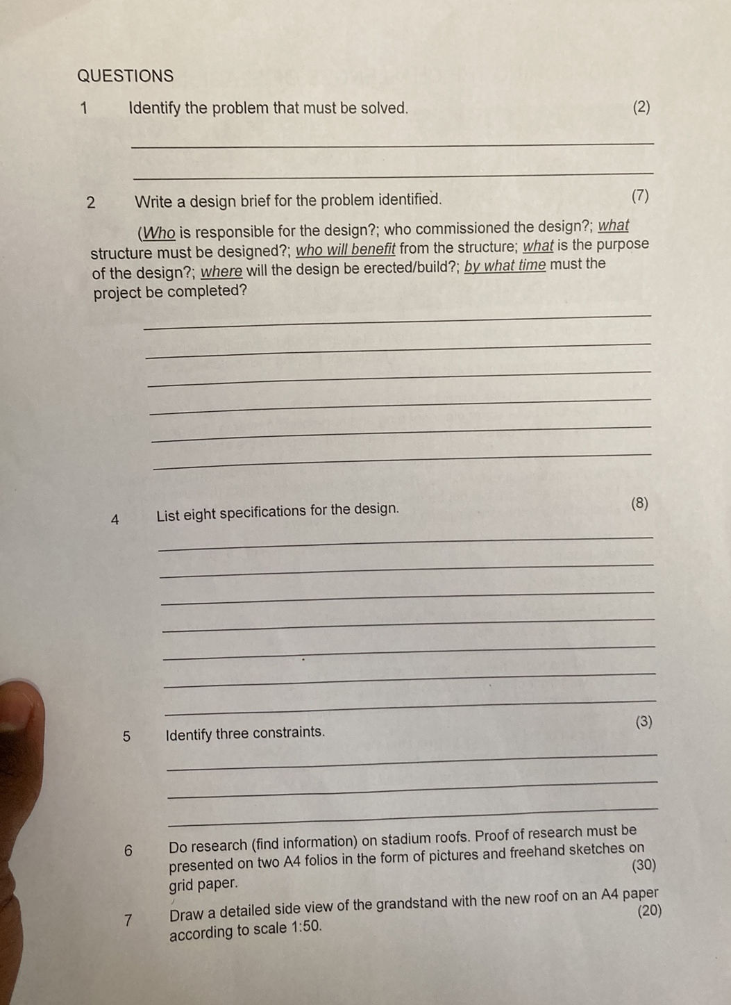 1 Identify the problem that must be solved. | StudyX