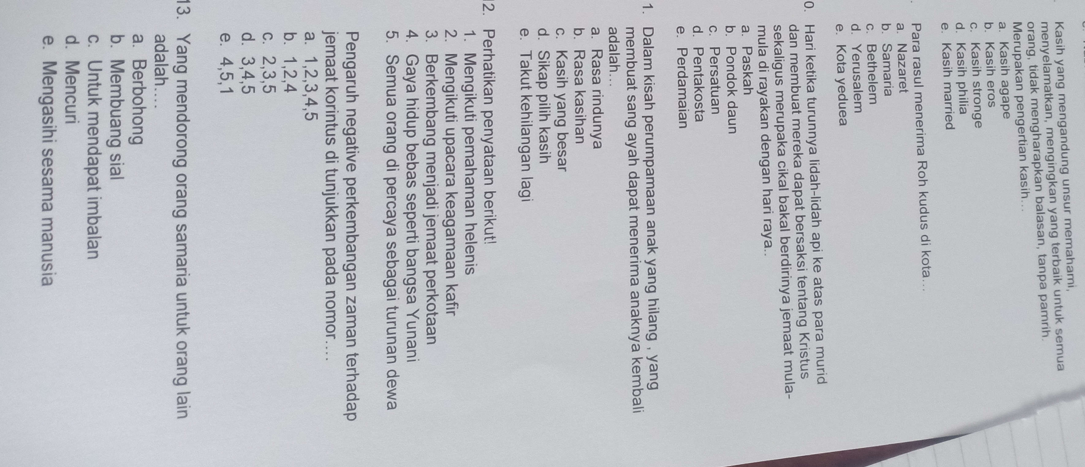 10. Hari ketika turunnya lidah-lidah api ke | StudyX