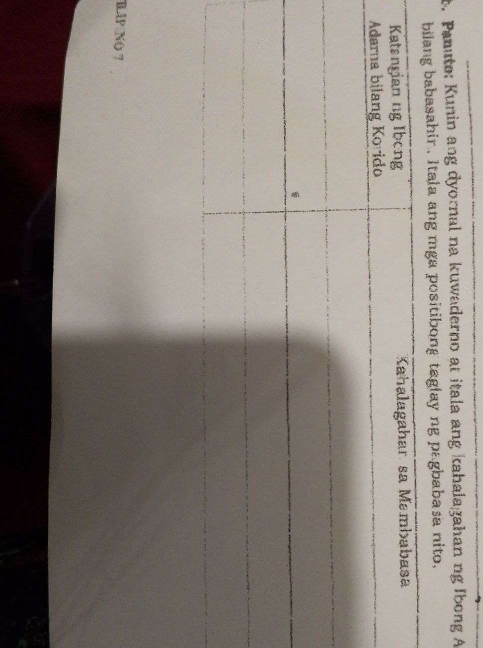 2. Panuto: Kunin ang dyornal na kuwaderno at | StudyX