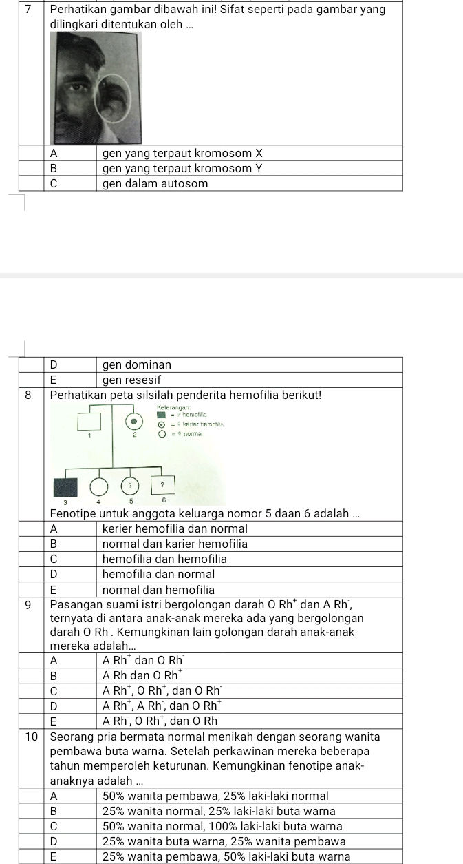 7. Perhatikan gambar dibawah ini! Sifat | StudyX