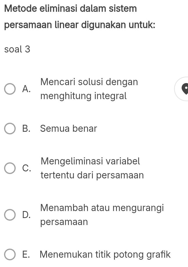 Metode eliminasi dalam sistem persamaan | StudyX