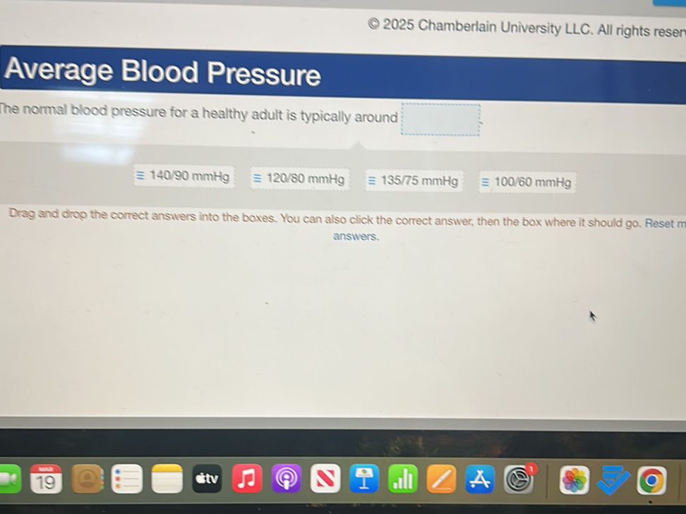 The normal blood pressure for a healthy | StudyX