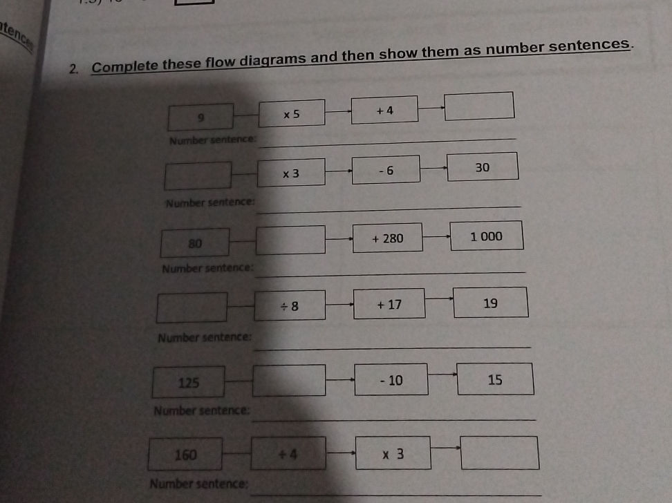 2. Complete these flow diagrams and then | StudyX