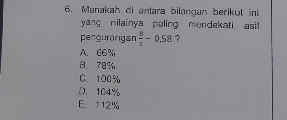 6. Manakah di antara bilangan berikut ini | StudyX