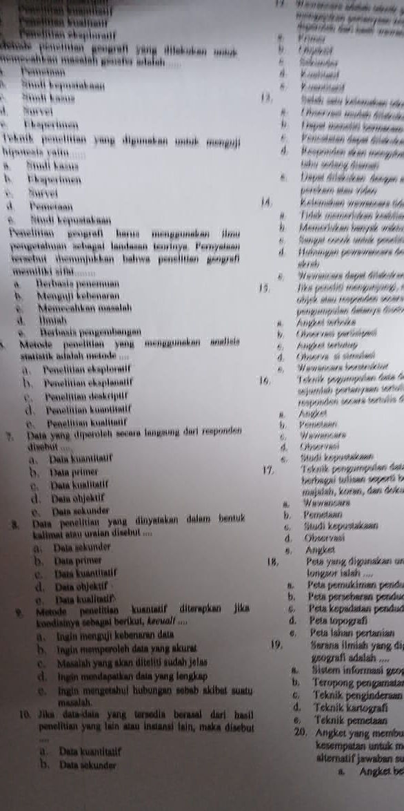 2. Metode penelitian geografi yang dilakukan | StudyX