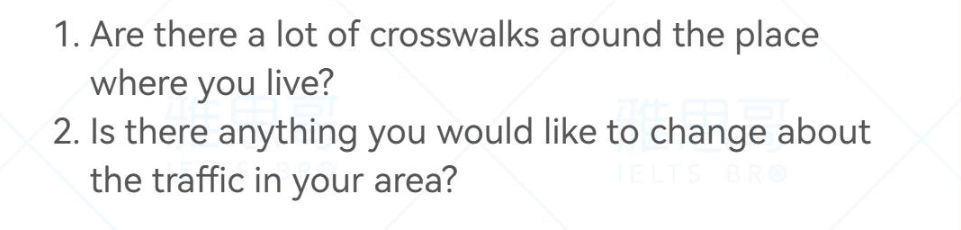 Are there a lot of crosswalks around the