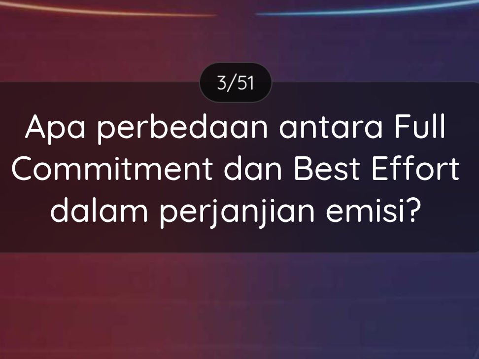 Apa perbedaan antara Full Commitment dan | StudyX