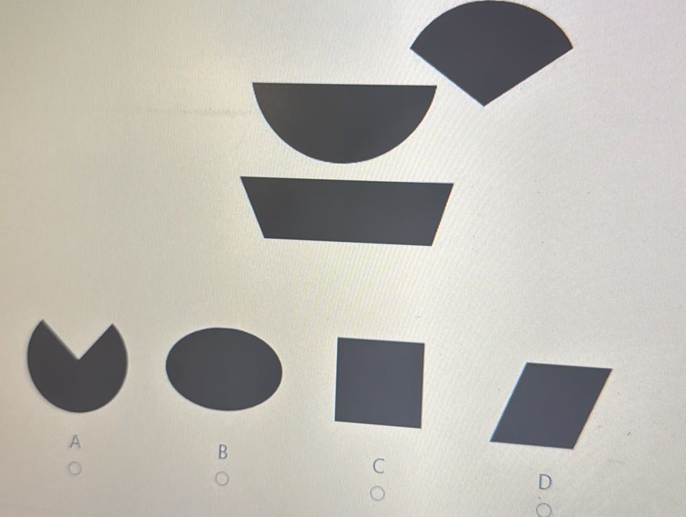 A series of shapes is shown. Choose the | StudyX