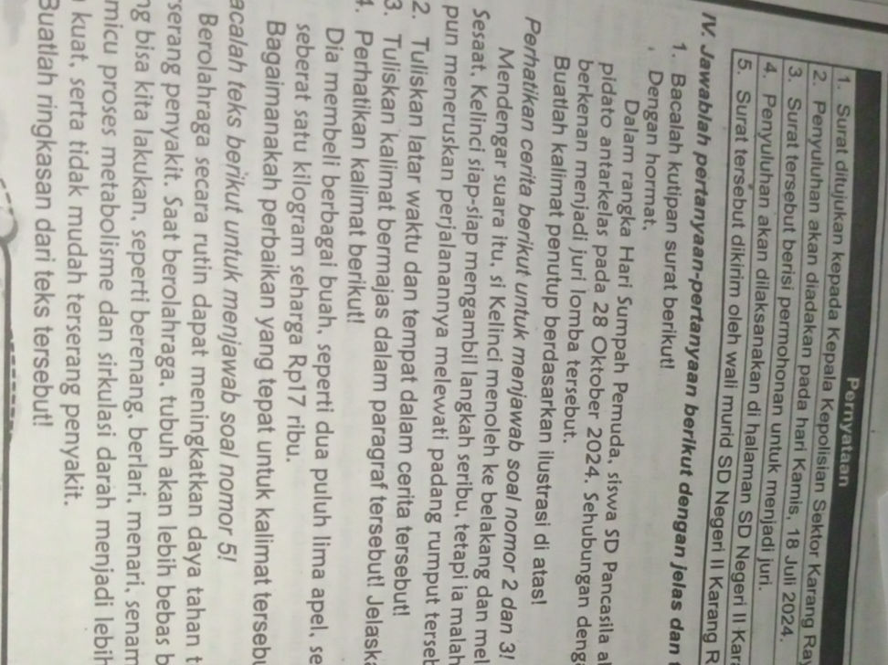 1. Bacalah kutipan surat berikut! Dengan | StudyX