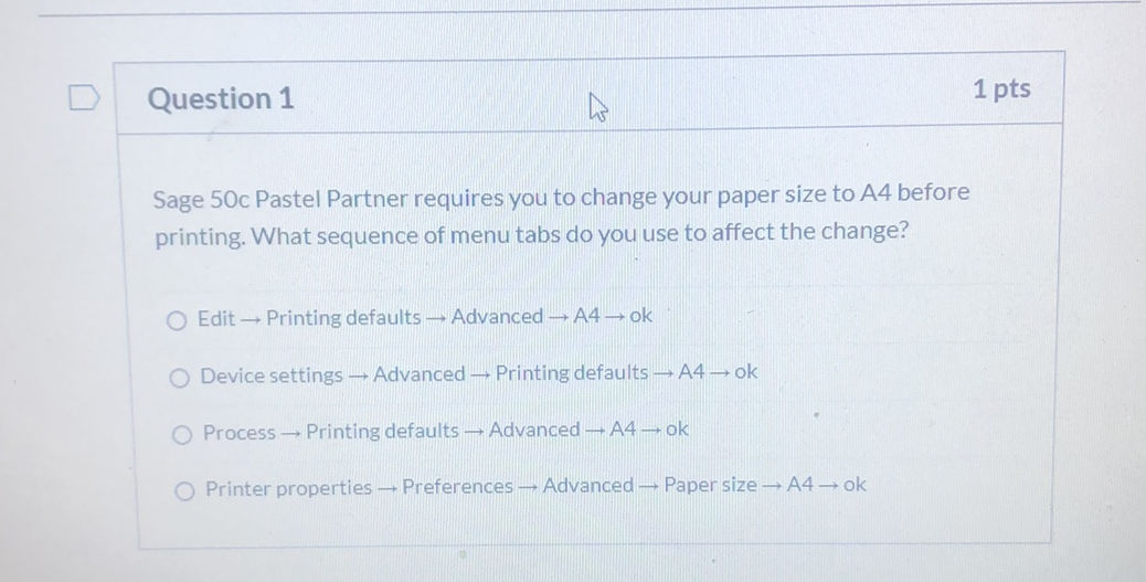 Sage 50c Pastel Partner requires you to | StudyX