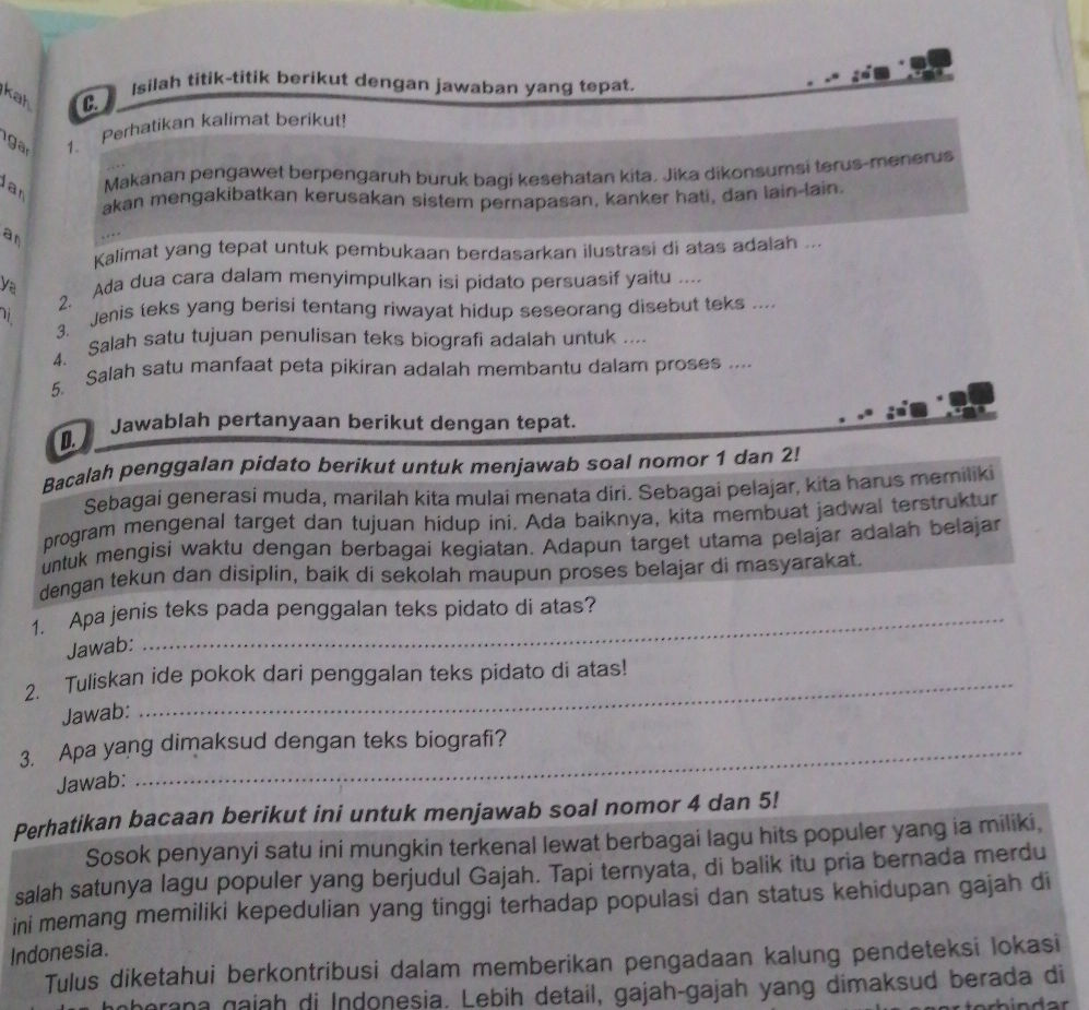 C. Isilah titik-titik berikut dengan jawaban | StudyX