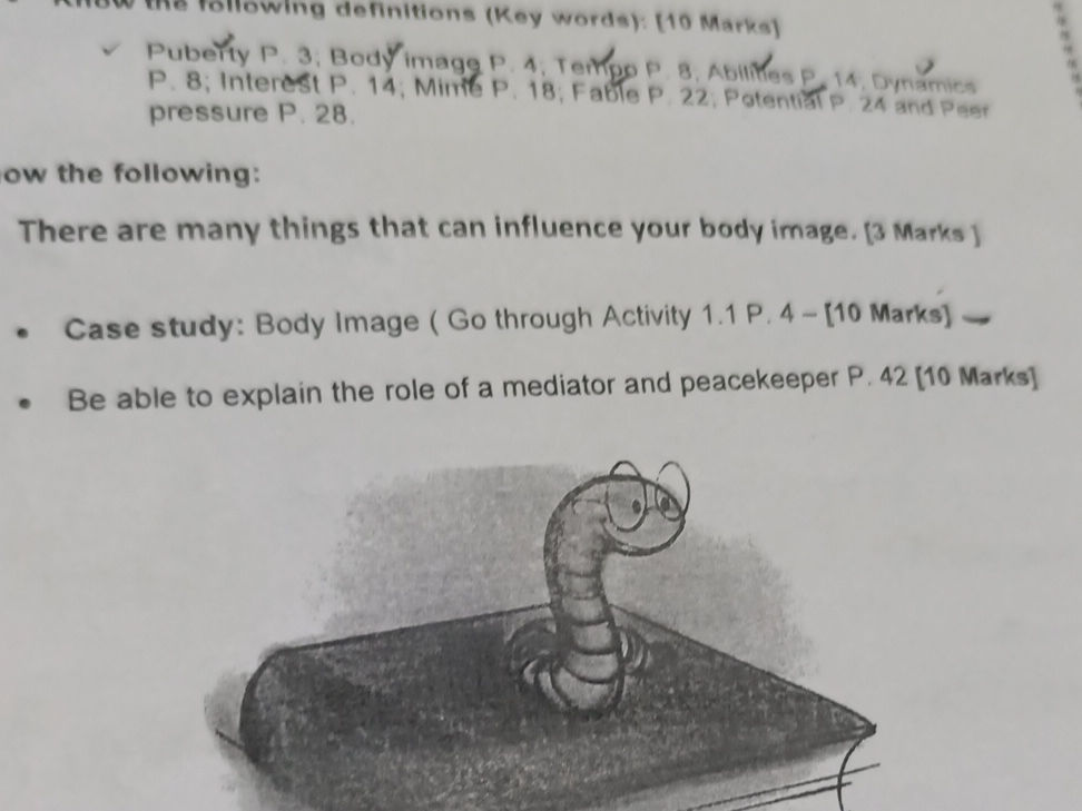Know the following definitions (Key words): | StudyX
