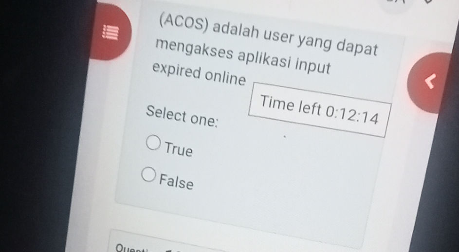(ACOS) adalah user yang dapat mengakses | StudyX