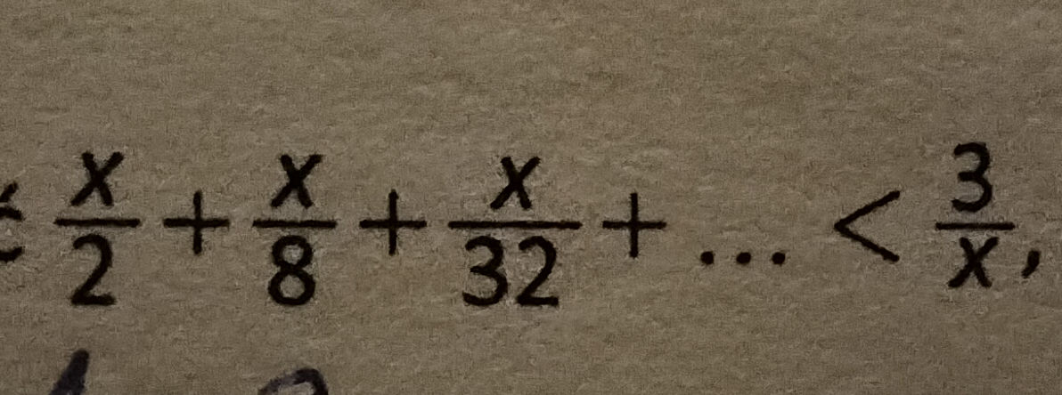 {x}{2} + {x}{8} + {x}{32}