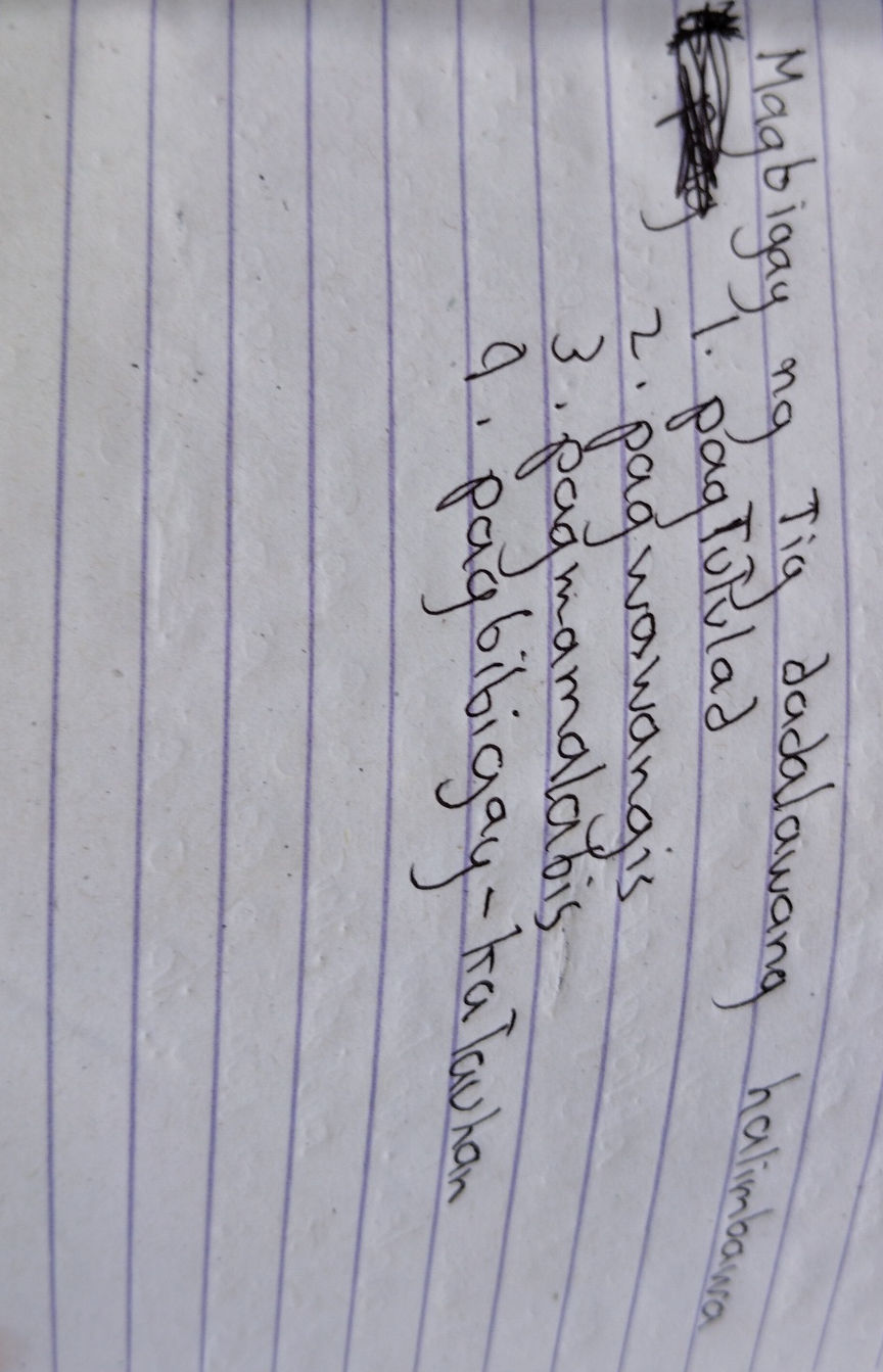 Magbigay ng tig dadalawang halimbawa 1. | StudyX