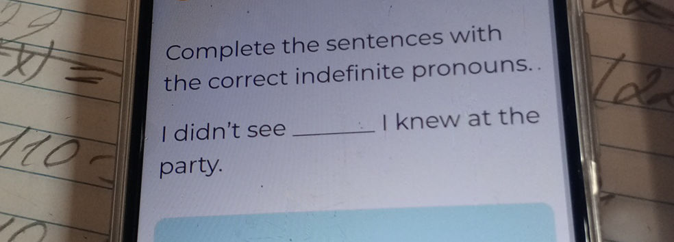 Complete the sentences with the correct | StudyX