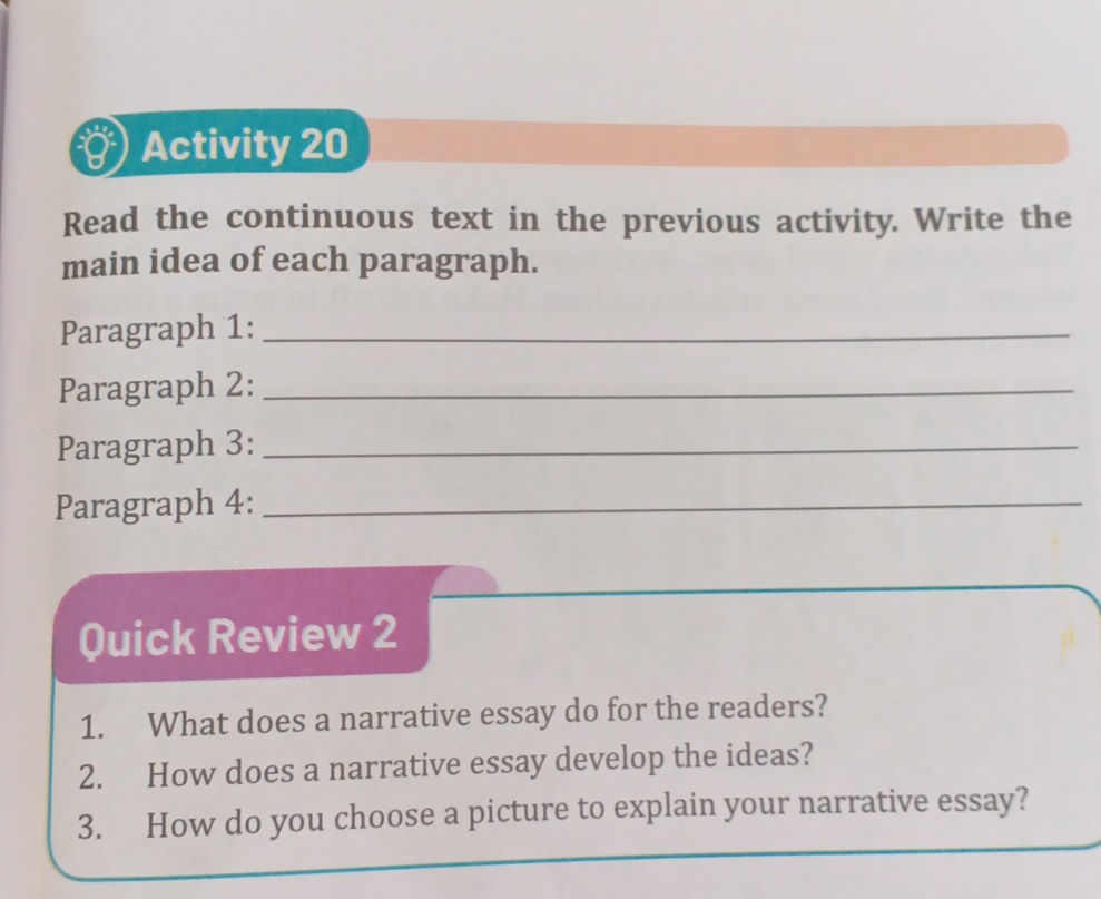 Read the continuous text in the previous | StudyX