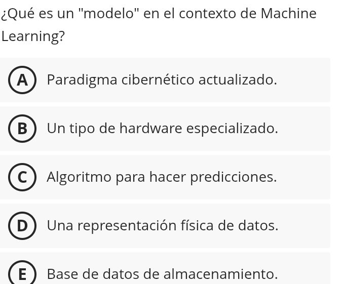 ¿Qué es un "modelo" en el contexto de | StudyX