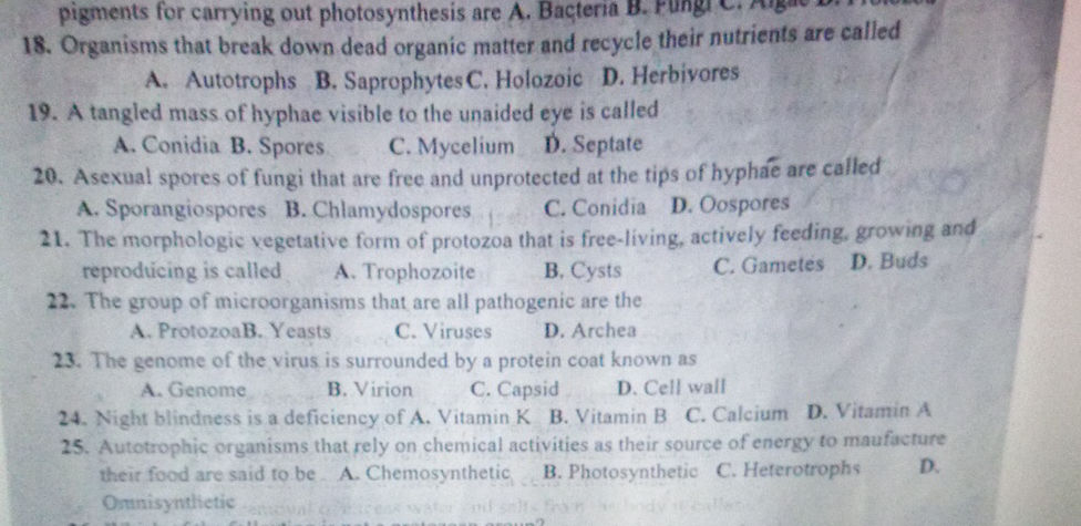 18. Organisms that break down dead organic | StudyX