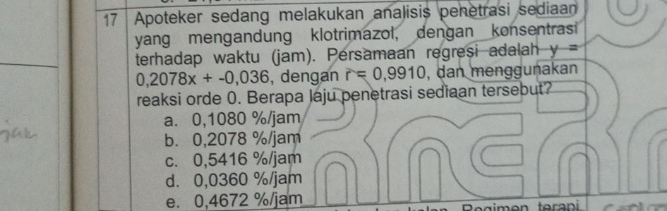 17 Apoteker sedang melakukan analisis | StudyX