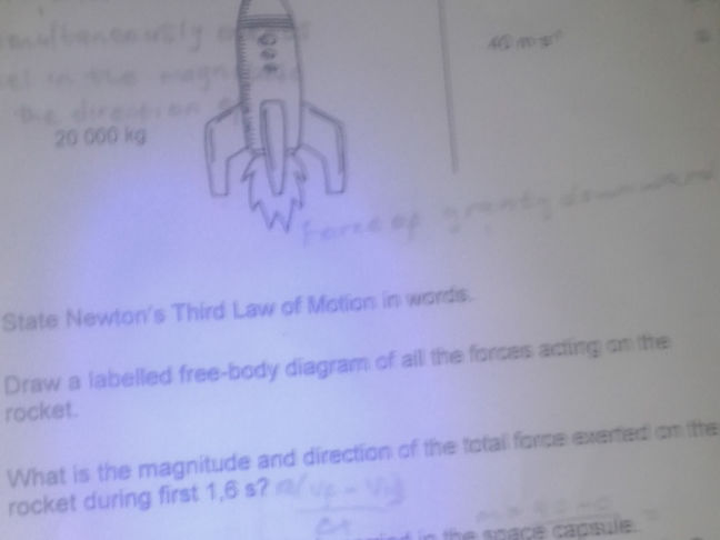 State Newton's Third Law of Motion in | StudyX