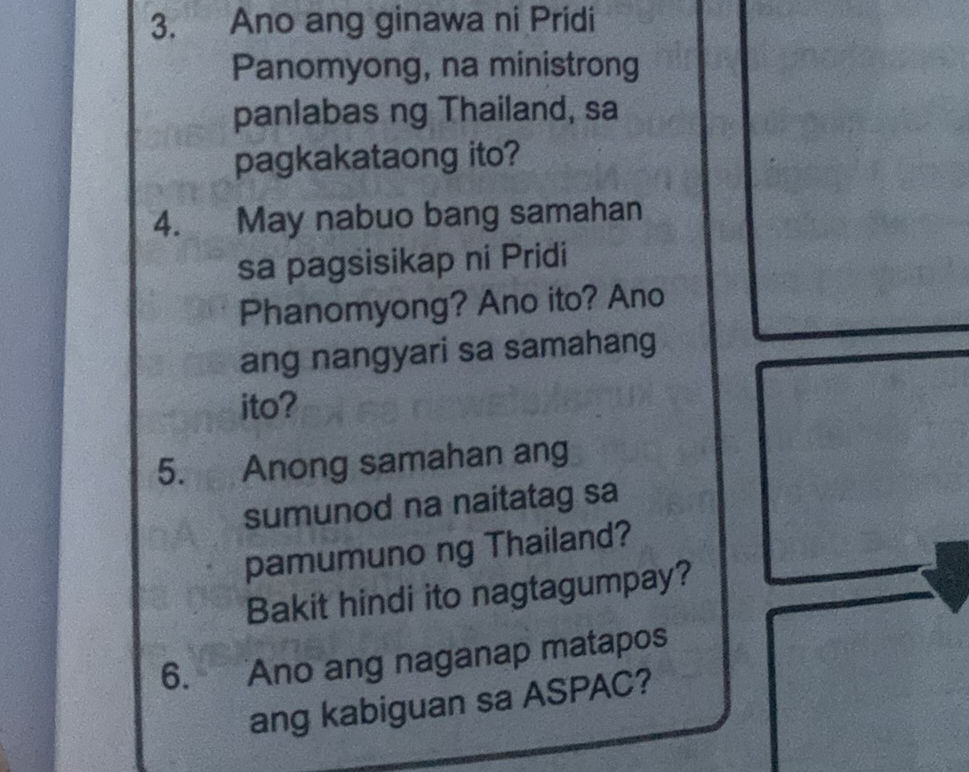Ano ang ginawa ni Pridi Panomyong, na