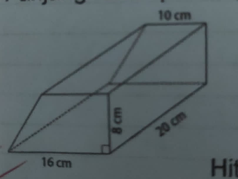 The image shows a 3D shape (a trapezoidal | StudyX