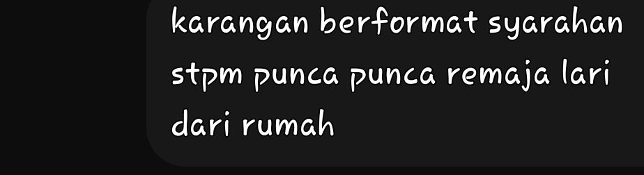 karangan berformat syarahan stpm punca punca