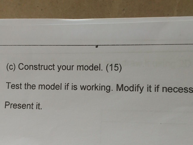 (c) Construct your model. (15) Test the | StudyX