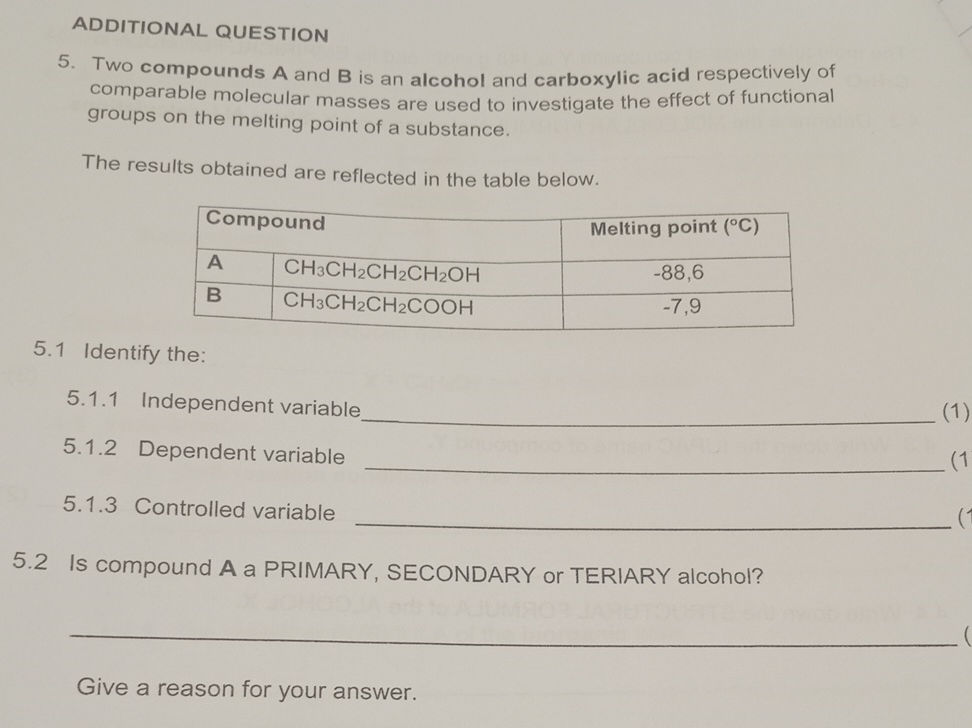 ADDITIONAL QUESTION 5. Two compounds $A$ and | StudyX