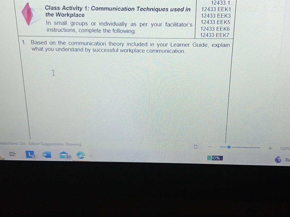 1. Based on the communication theory | StudyX