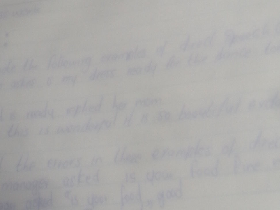 Correct the following examples of direct | StudyX