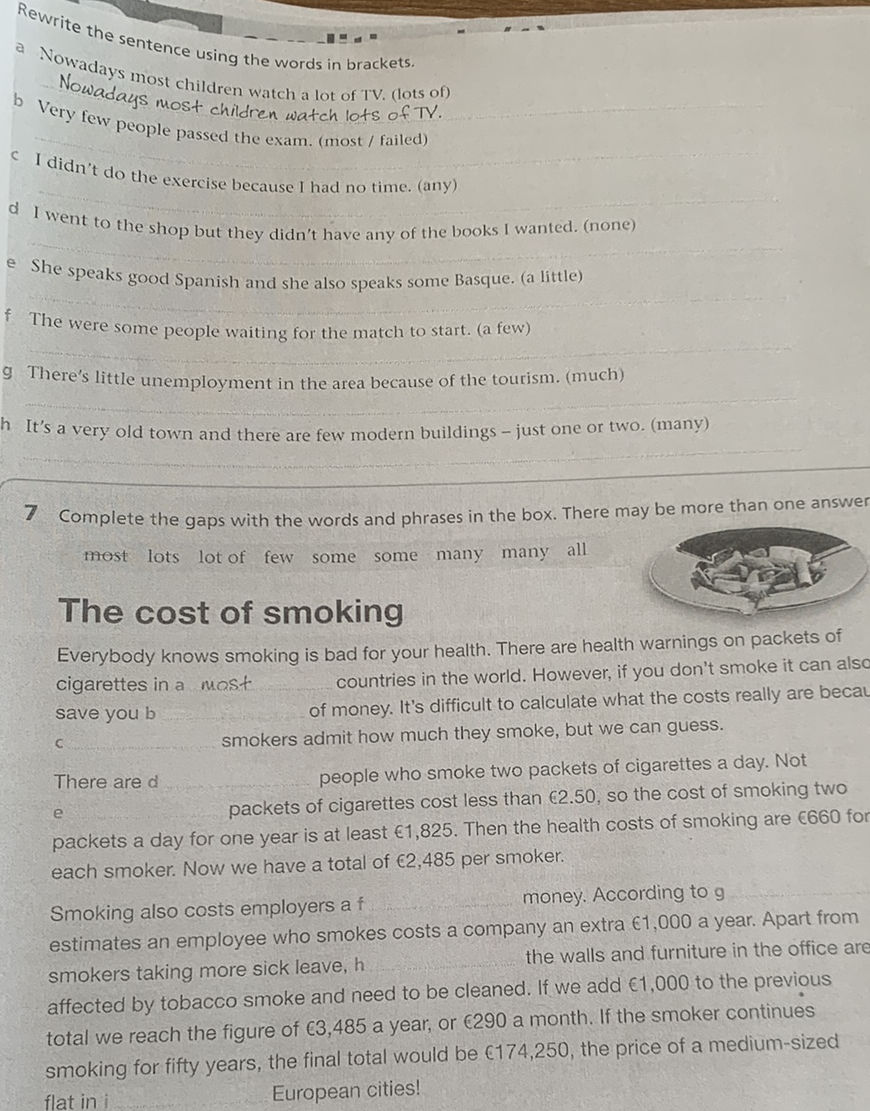 Rewrite the sentence using the words in | StudyX